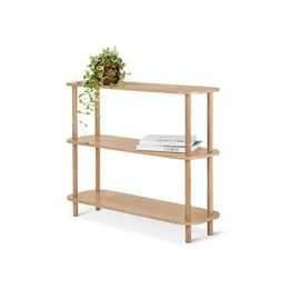 Tchibo - Offenes Regal aus Eichenholz - 100x32x80cm - braun - Eichenholz / Eichenholz