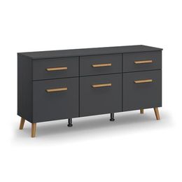 Rauch Kommode »Skandi« - 140x42x73cm - grau - Holz