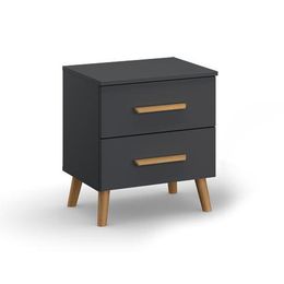 Rauch Nachttisch »Skandi« - 47x42x54cm - anthrazit - Holz / Eichenholz