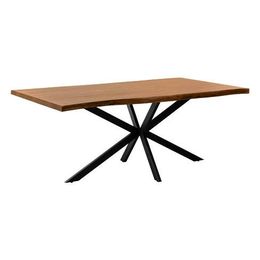 Eglo Tisch mit gekreuzten Beinen - 180x90x76cm - hellbraun - Akazienholz / Metall