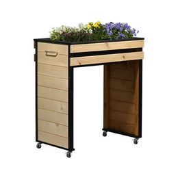 Tchibo - Hochbeet - 47x77x88cm - schwarz - Kiefernholz