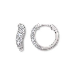Tchibo - 925 Silber Creolen Wave - silber