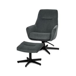 Tchibo - Design-Sessel - 72x75,5x85,5cm - anthrazit - Polyester / Polyurethan / Holz