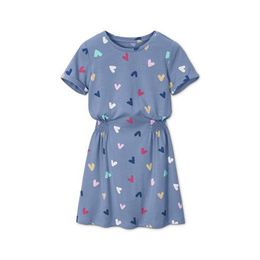 Tchibo - Jerseykleid - Mädchen - Gr. 110/116 - blau/print