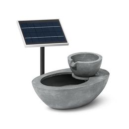 Tchibo - Solar-Gartenbrunnen - 50x30x25cm - grau - Polyresin / Acryl
