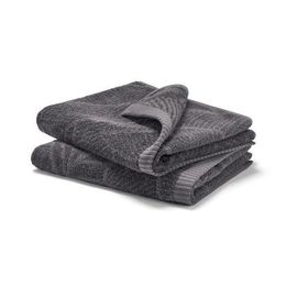 Tchibo - 2 Jacquard-Handtücher - anthrazit