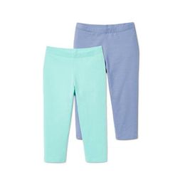 Tchibo - 2 Leggings in 3/4-Länge - Mädchen - Gr. 134/140 - blau