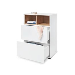Tchibo - Kommode mit Details in Eichendekor - 60x40x82,5cm - braun - Holz