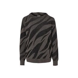 Tchibo - Strickpullover mit Jacquard - Damen - Gr. L - schwarz/jacquard