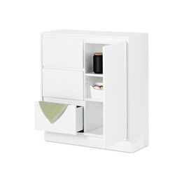 Tchibo - Bad-Sideboard - 80x33x88,5cm - weiß - Holz