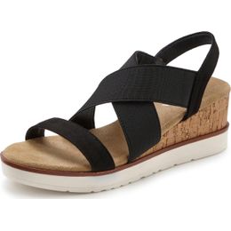 Lascana Damen Sandalette schwarz Größe 39