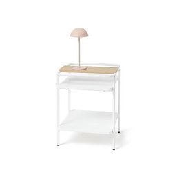 Tchibo - Beistelltisch - 40x40x50,5cm - weiß - Metall