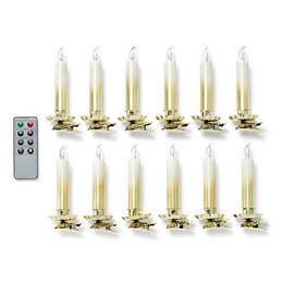 Tchibo - 12 LED-Weihnachtsbaum-Kerzen - creme