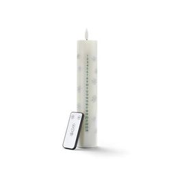 Tchibo - LED-Echtwachs-Adventskalenderkerze - silber