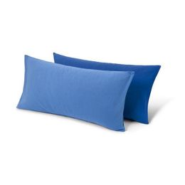 Tchibo - 2 Jersey-Kopfkissenbezüge - blau