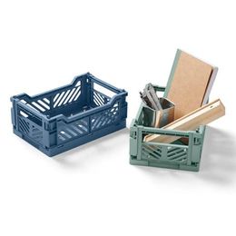 Tchibo - 2 klappbare Ordnungskisten - blau