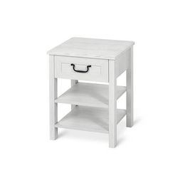 Tchibo - Nachttisch mit Schublade - 42x41x55cm - schwarz - Holz / Metall