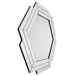 Pharao24.de Design Spiegel mit Glasrahmen 80 cm breit