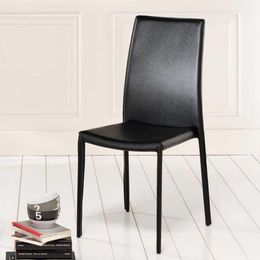 Pharao24.de Kunstlederstuhl aus Textil stapelbar (4er Set)