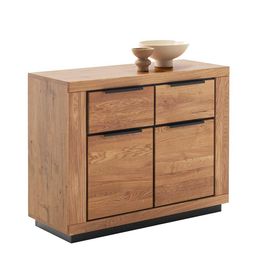 Pharao24.de Flur Kommode aus MDF und Massivholz Metallgriffen