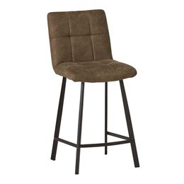 Pharao24.de Tresenstuhl Set modern in Oliv Grün & Schwarz 46 cm breit (2er Set)