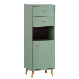 Pharao24.de Badezimmermidischrank modern im Skandi Design zwei Schubladen