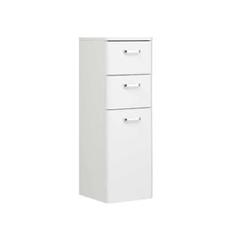 Pharao24.de Badschrank Badeschrank in Weiß mit Metallgriffen