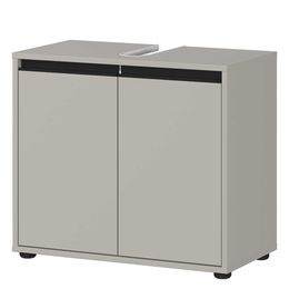 Pharao24.de Badunterschrank Badezimmerschrank mit Drehtüren und Kunststoff Bodengleitern