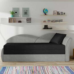Pharao24.de Liegesofa Couch mit Schlaffunktion und Bettkasten
