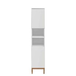 Pharao24.de Hochschrank Badezimmerschrank mit Drehtüren 161 cm hoch