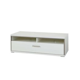 Pharao24.de TV Unterschrank in Weiß Schublade