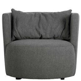 Pharao24.de Design Polstersessel in Grau Stoff modern