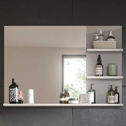 Pharao24.de Spiegelregal Bad in Grau 100 cm breit und 69 cm hoch