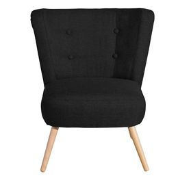 Pharao24.de Cocktailsessel schwarz Retro Made in Germany 80 cm hoch