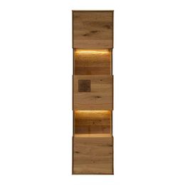 Pharao24.de Hängevitrine Wildeiche geölt aus Massivholz 43 cm breit