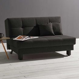 Pharao24.de Schlafsofa in Dunkelgrau Made in Germany