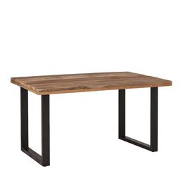 Pharao24.de Bartisch mit Bügelgestell im Industry und Loft Stil 90 cm hoch