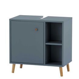Pharao24.de Waschbeckenunterschrank mit Siphon Ausschnitt Skandi Design