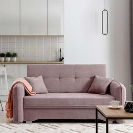 Pharao24.de Schlafsofa Bettcouch mit Schlaffunktion und Armlehnen