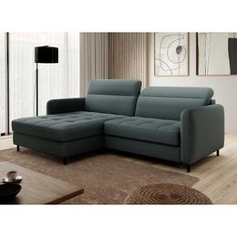Pharao24.de Ecksofa Sofa mit Schlaffunktion und Armlehnen