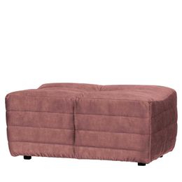 Pharao24.de Design Couchhocker in Rosa Samt 95 cm breit