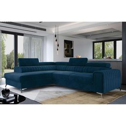 Pharao24.de Ecksofa Sofa mit Schlaffunktion und Bettkasten