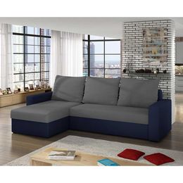 Pharao24.de Ecksofa Sofa mit Schlaffunktion und Armlehnen