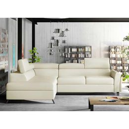 Pharao24.de Ecksofa Sofa mit Schlaffunktion aus Kunstleder