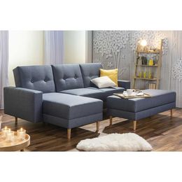 Pharao24.de Sofaecke in Jeansblau Armlehnen (zweiteilig)