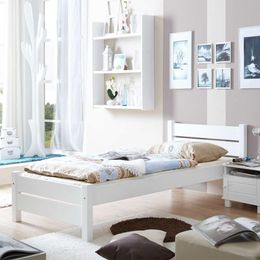 Pharao24.de Jugendbett aus Kiefer Massivholz Massiv