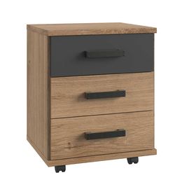 Pharao24.de Schreibtischrollcontainer mit drei Schubladen Made in Germany