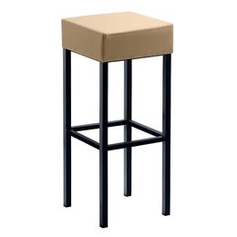 Pharao24.de Beistellhocker Tresen in Beige Schwarz