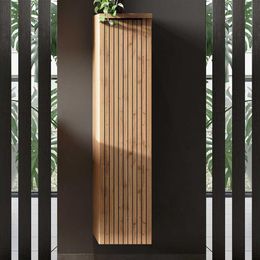 Pharao24.de Midi Badschrank modern in Wildeichefarben Made in Germany
