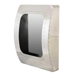 Pharao24.de Industry Design Spiegel in Silberfarben Aluminum beschlagen